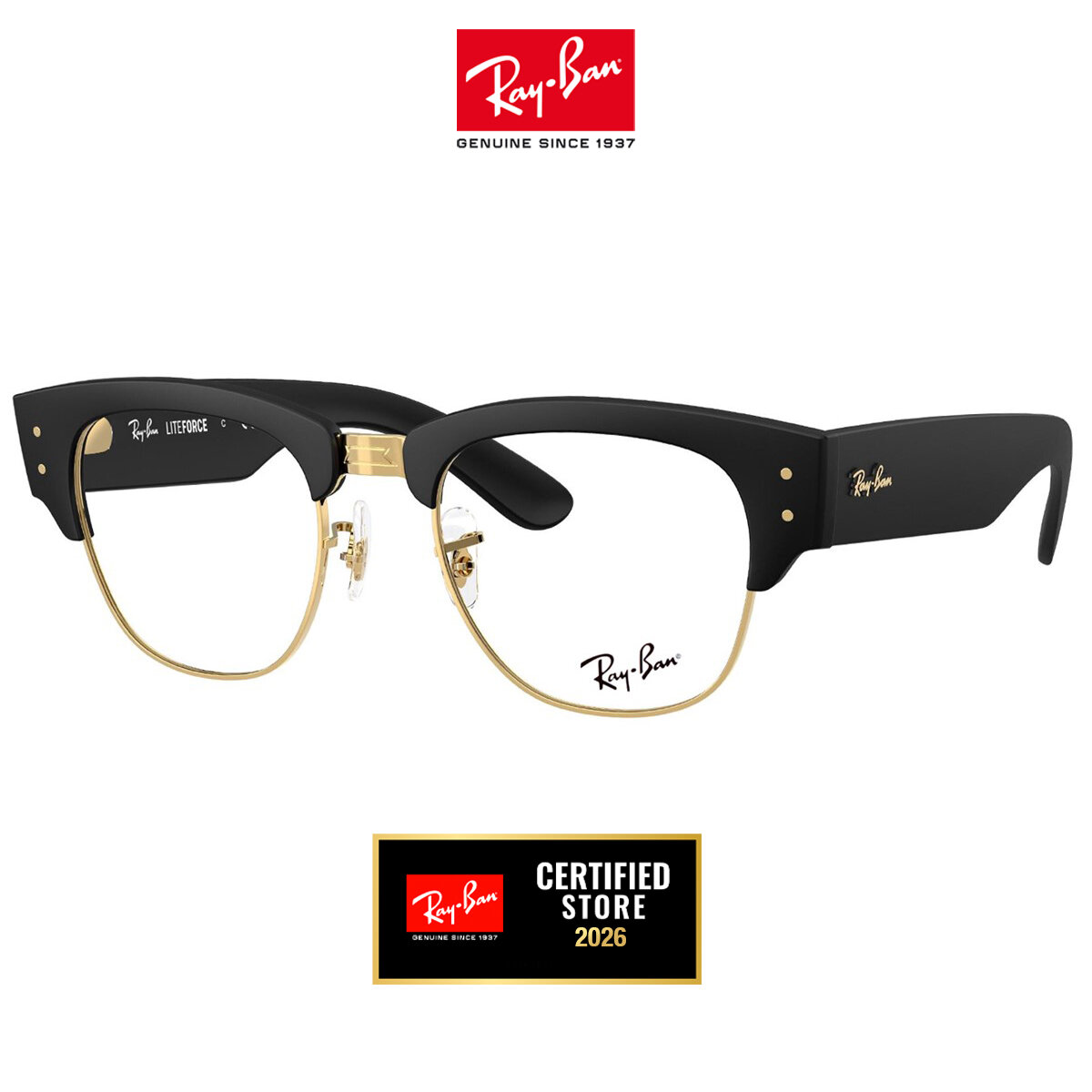 Ray-Ban Mega Clubmaster Liteforce 7316V 5204 Large size 52мм оправа для очков