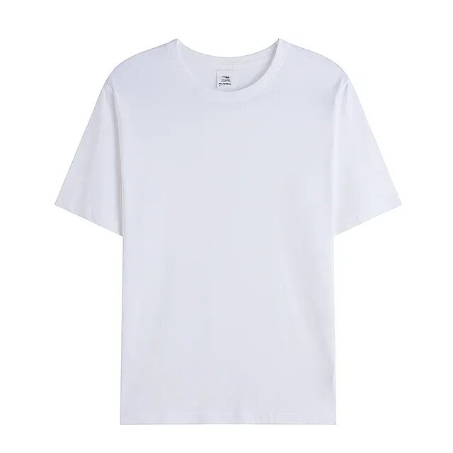 Белая мужская футболка XXXL, хлопок 190 г/кв