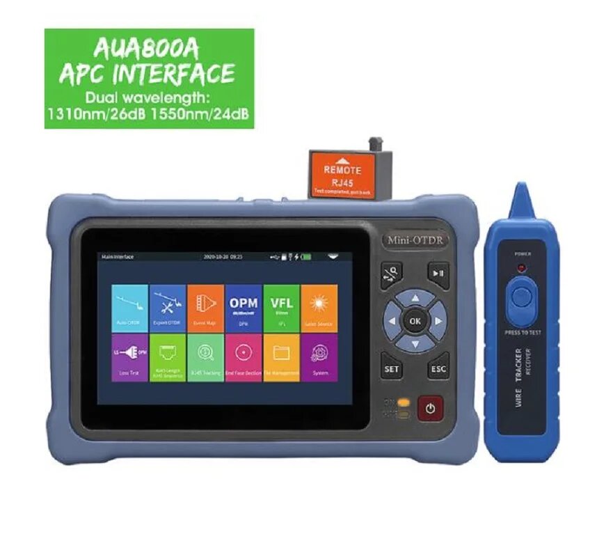 AUA-800A оптоволоконный рефлектометр с VFL и DPM