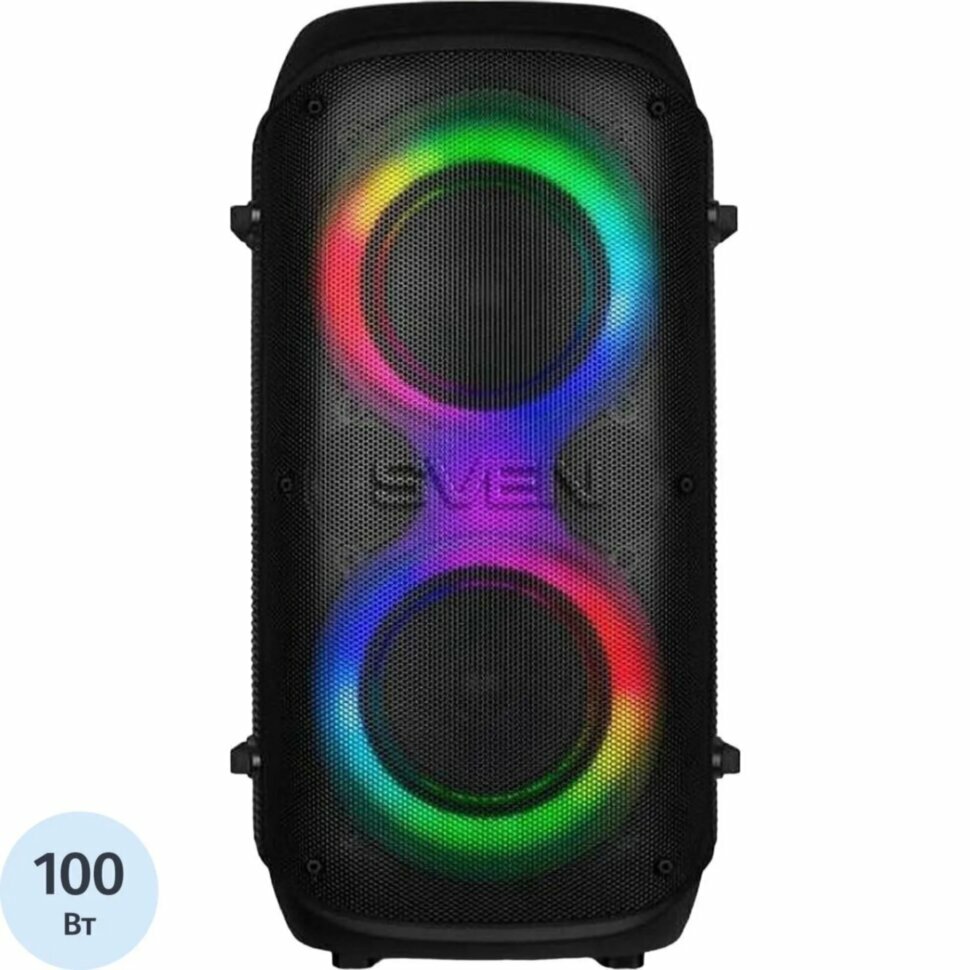 Портативная акустика АС PS-800, черн (100 Вт, TWS, BT, FM, USB, 4400мАxч), 1824739