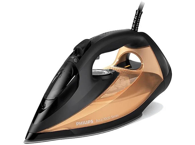Паровой утюг Philips Azur DST7040/80, Чёрный, Золотой