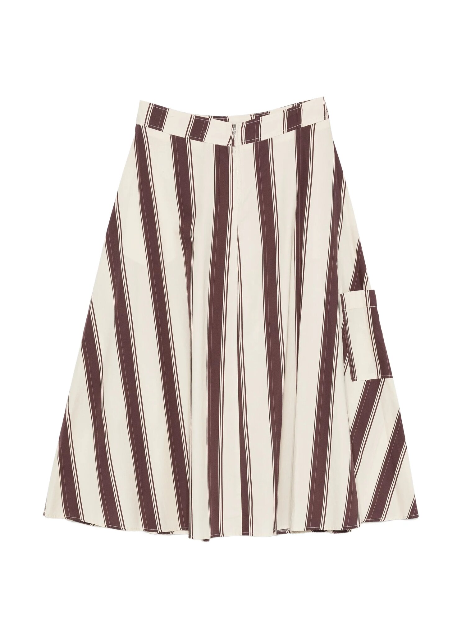 Юбка DIEGA Striped patch-pocket skirt, размер 44, разноцветный — фото 1