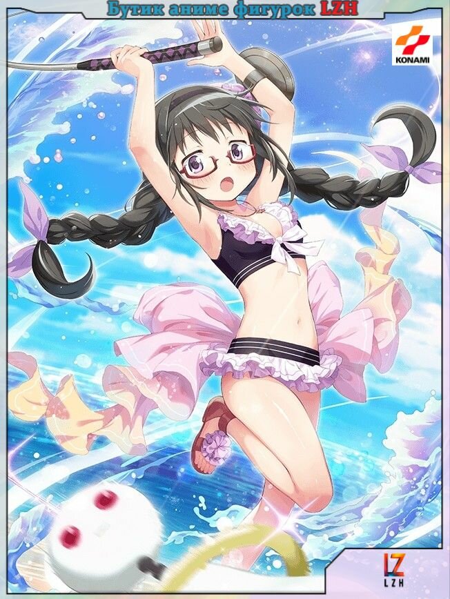 Аниме фигурка KONAMI swimsuit ver. figureswimsuit ver. figure Канаме Акэми Хомура(Akemi Homura) из Puella Magi Madoka Magica: Rebellion 24cm (LZH)