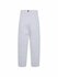 Брюки Max Mara Pleated logo-patch trousers, размер 46, бежевый/белый