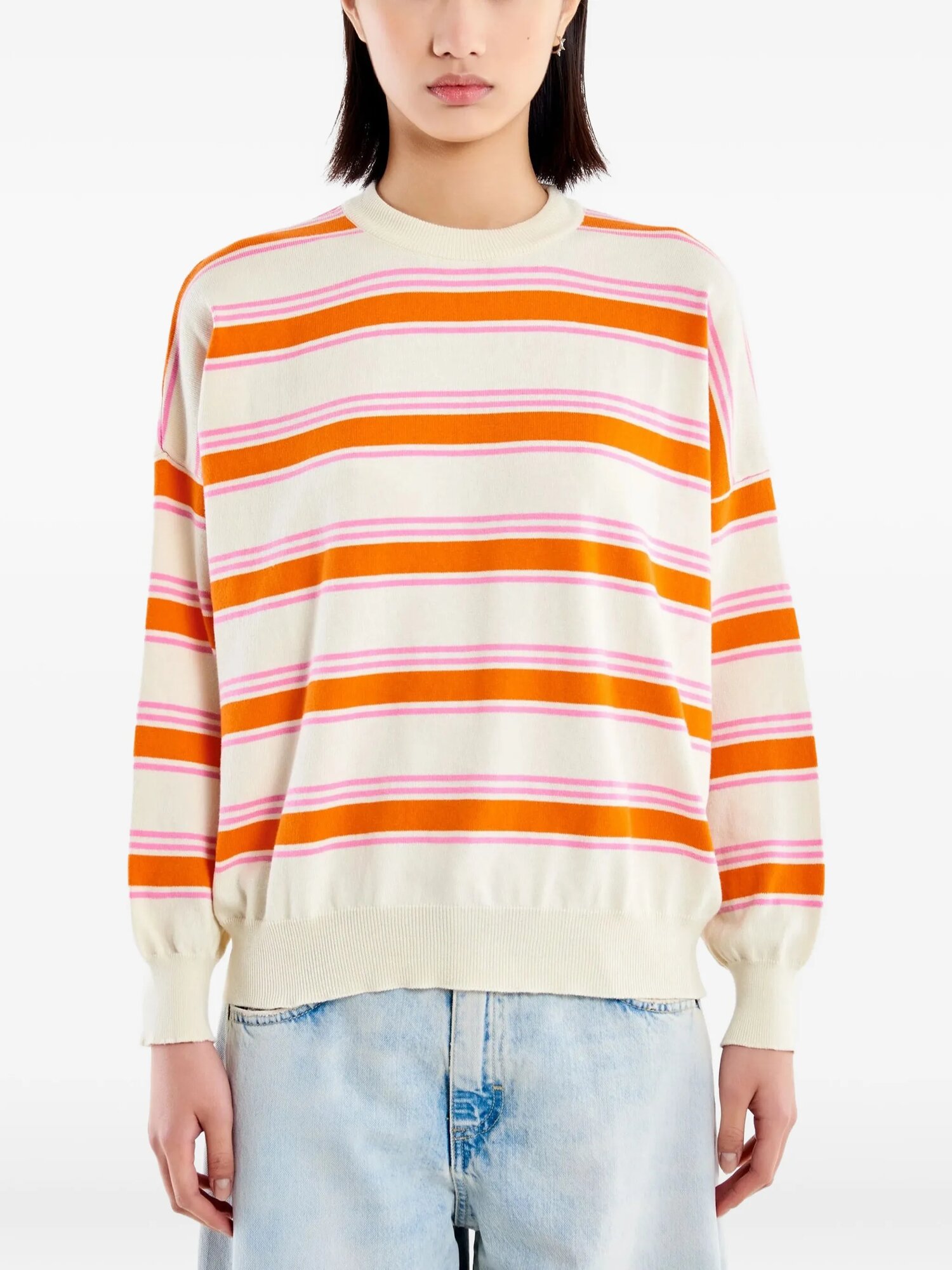 Свитер Striped drop-shoulder sweater