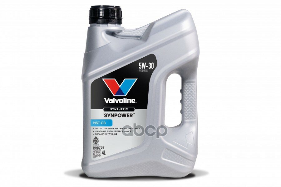 Valvoline Масло моторное VALVOLINE SYNPOWER MST C3 5W-30 4л На складе
