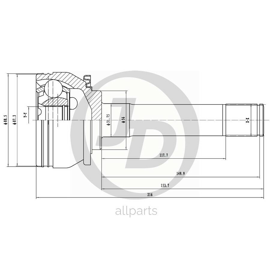 JUST DRIVE JCT0020 ШРУС внешний MI013