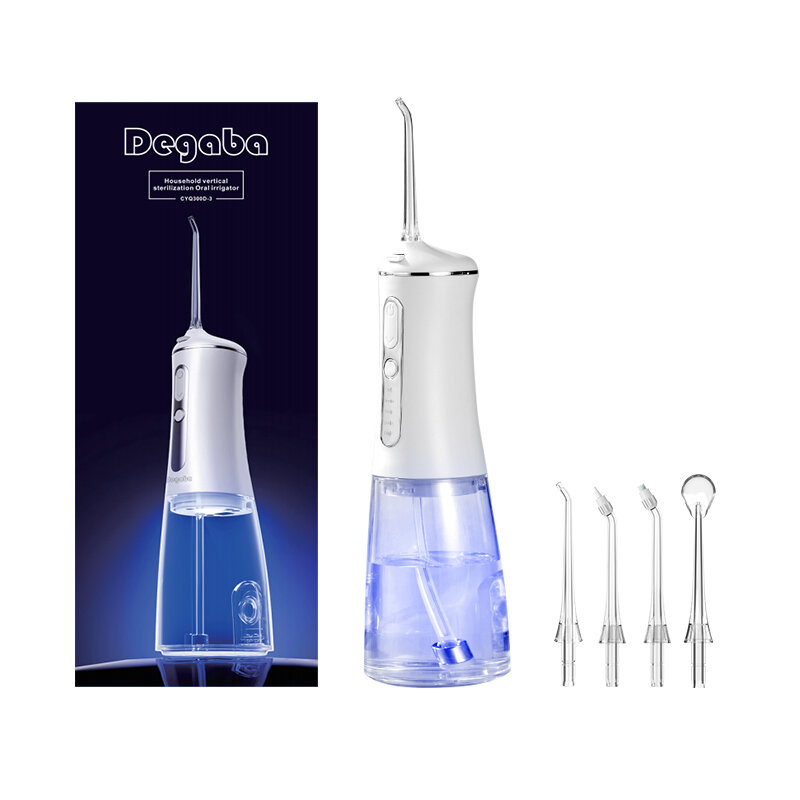 Ирригатор унисекс DEGABA 13463325 Upgraded Disinfectant Version Home Stand Oral Irrigators-Moon White, 300ML