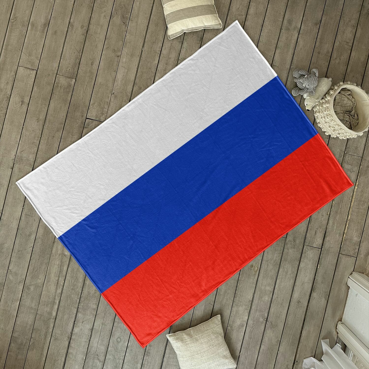 Плед флисовый Флаг России 150х200 см