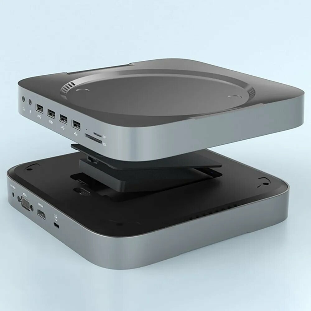 Универсальное устройство-док-станция для Mac mini с встроенным отсеком для 2,5-дюймового SATA-накопителя объёмом до 2 ТБ