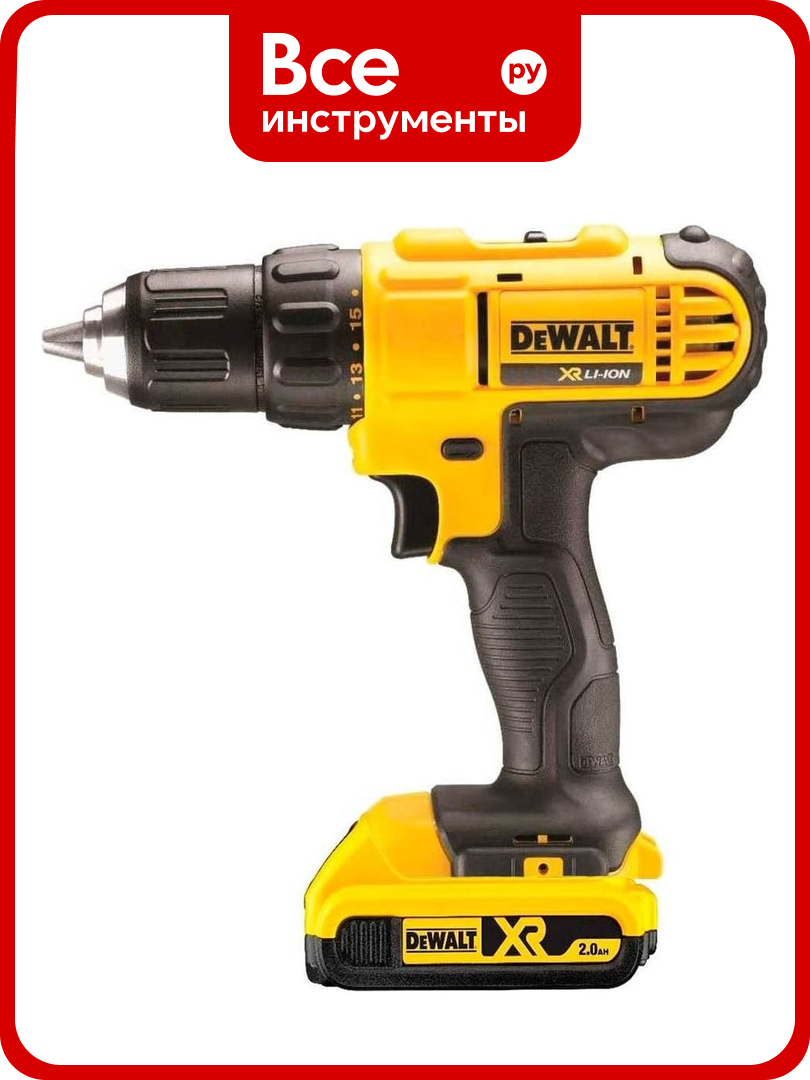 Дрель-шуруповерт DEWALT 2.0 Ач DCD771D2