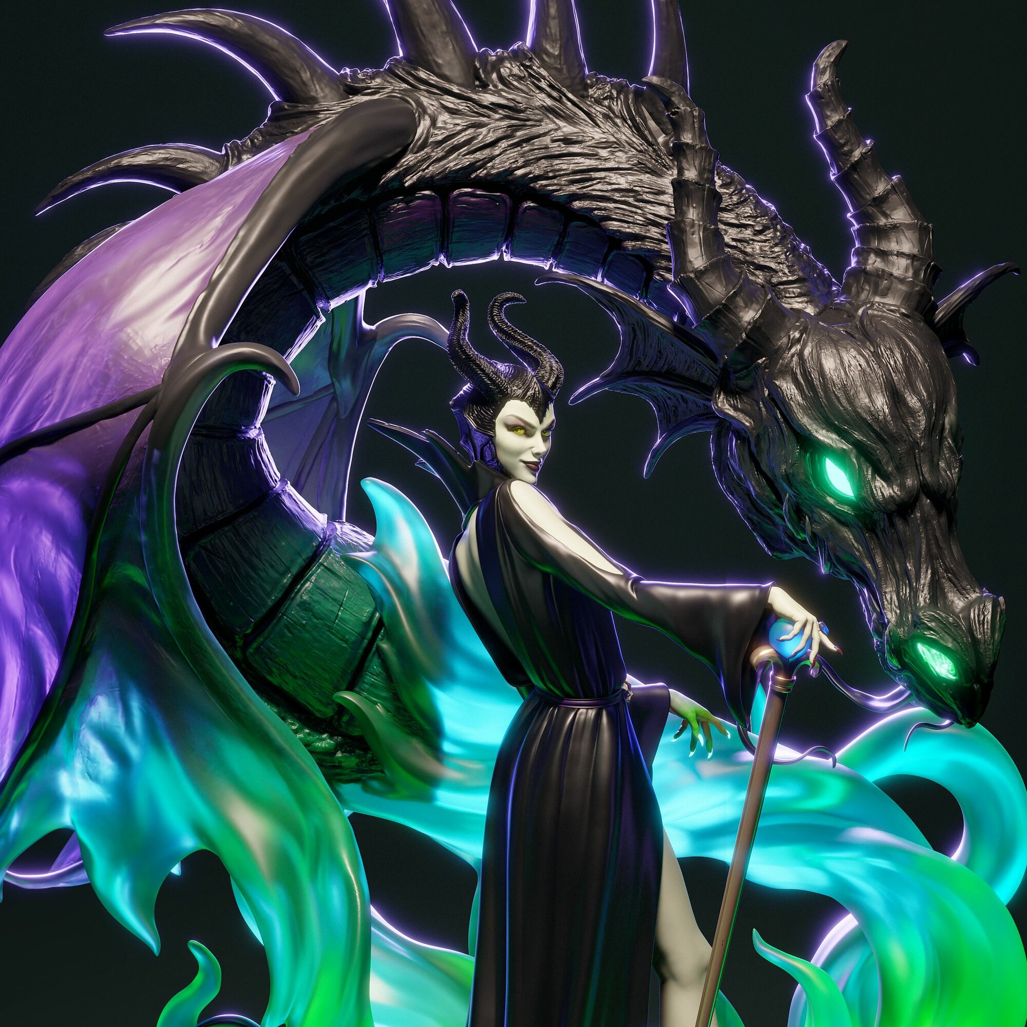 Сборная модель Maleficent (Disney), 300мм (без базы), 1/6 для покраски