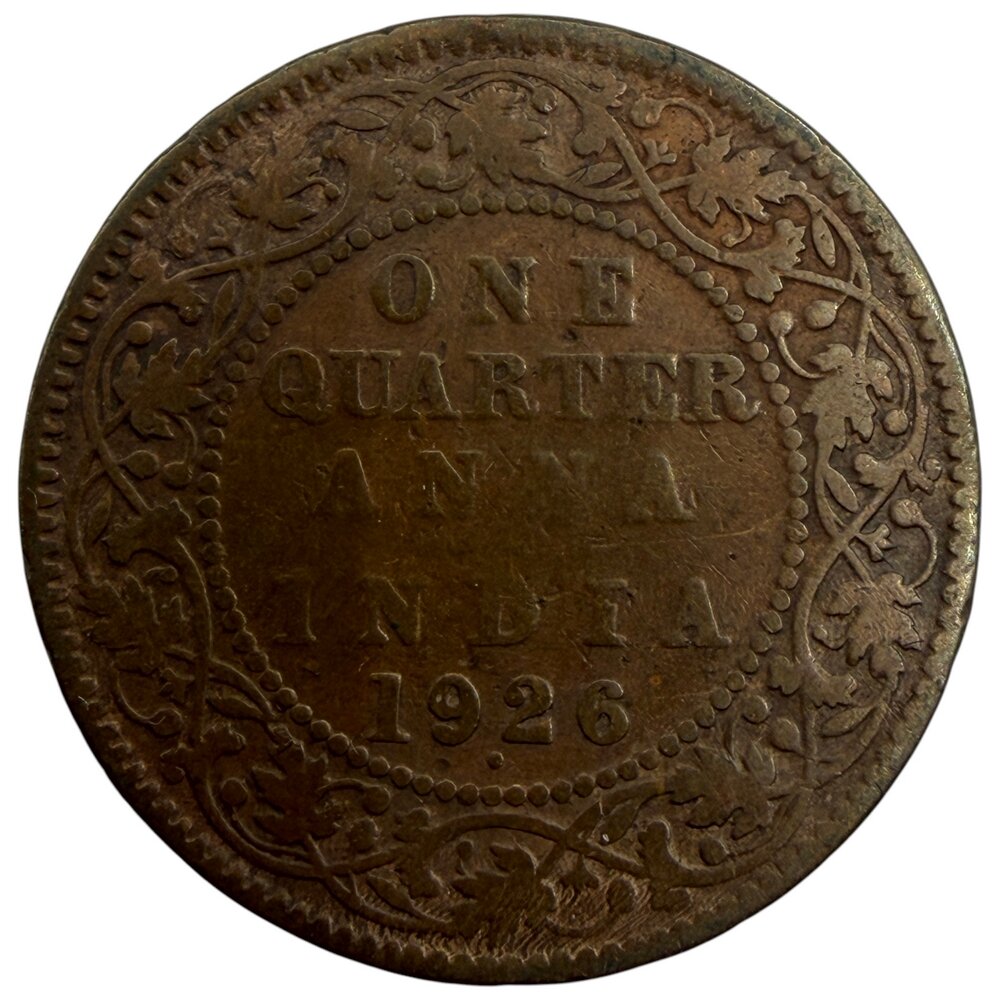 Британская Индия 1/4 анны 1926 г. (Бомбей)