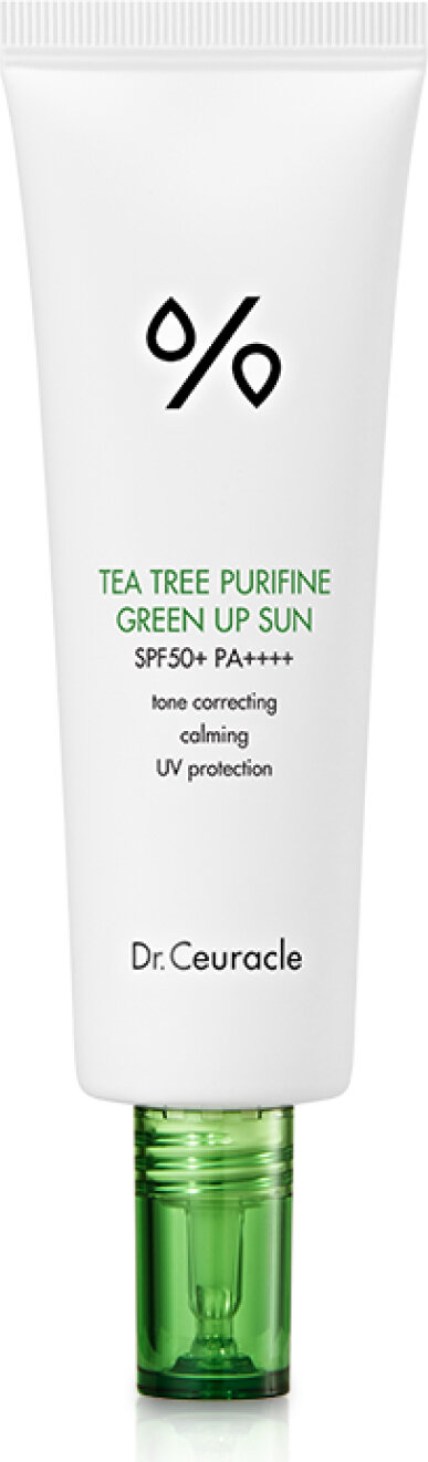 Dr. Ceuracle Солнцезащитный крем с чайным деревом, маскирующий покраснения Tea Tree Purifine Green Up Sun 75ml