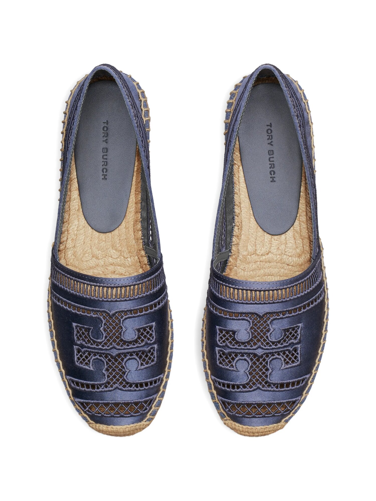 Эспадрильи Tory Burch Open weave espadrilles, размер 10, blue — фото 1
