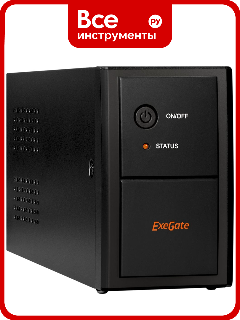 Источник бесперебойного питания ExeGate SpecialPro UNB-800. LED. AVR. EURO 800VA/480W, LED, AVR,2 евророзетки,