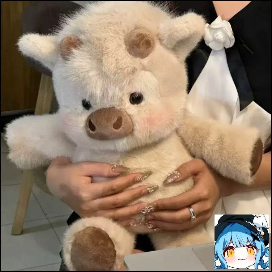 Бегущий теленок игрушка мягкая