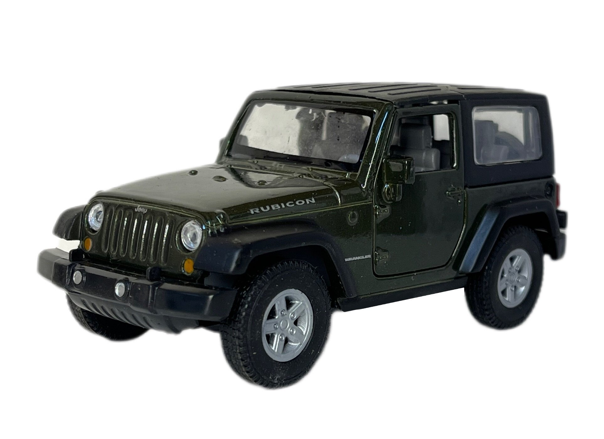 Модель машины Welly Jeep Wrangler Rubicon 2007 1:38, хаки , металл