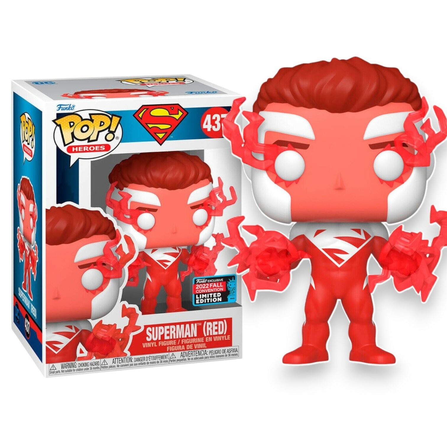 Фигурка Супермен красный "Эксклюзив" от Funko Pop! 437 коллекционная
