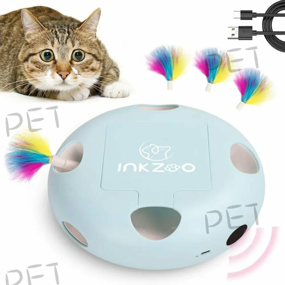 Интерактивная умная забавная игрушка для домашних животных cat box дразнилка для котят и котов