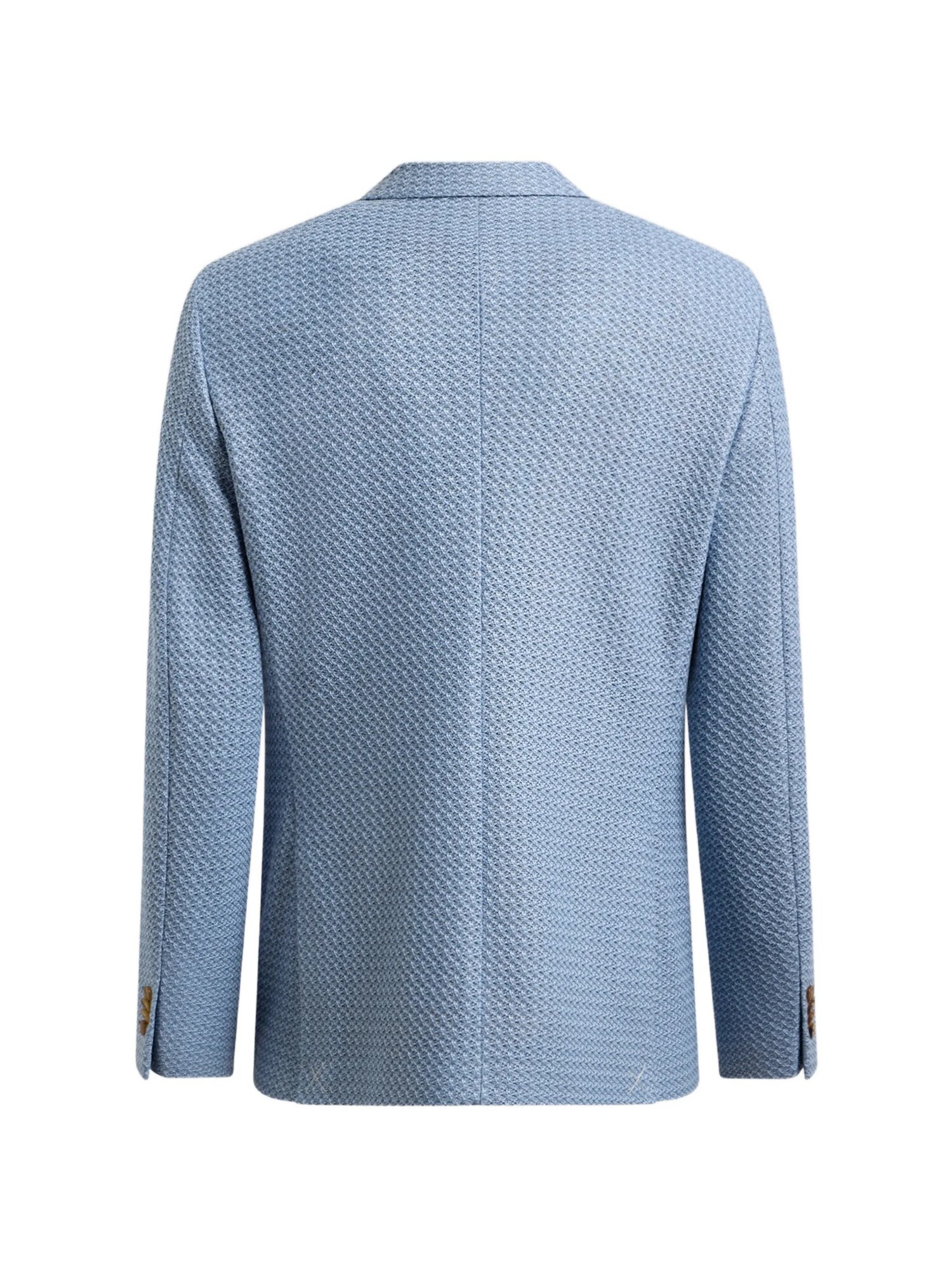 Пиджак ETRO Single-breasted micro-pattern cotton blazer, размер 52, синий — фото 1