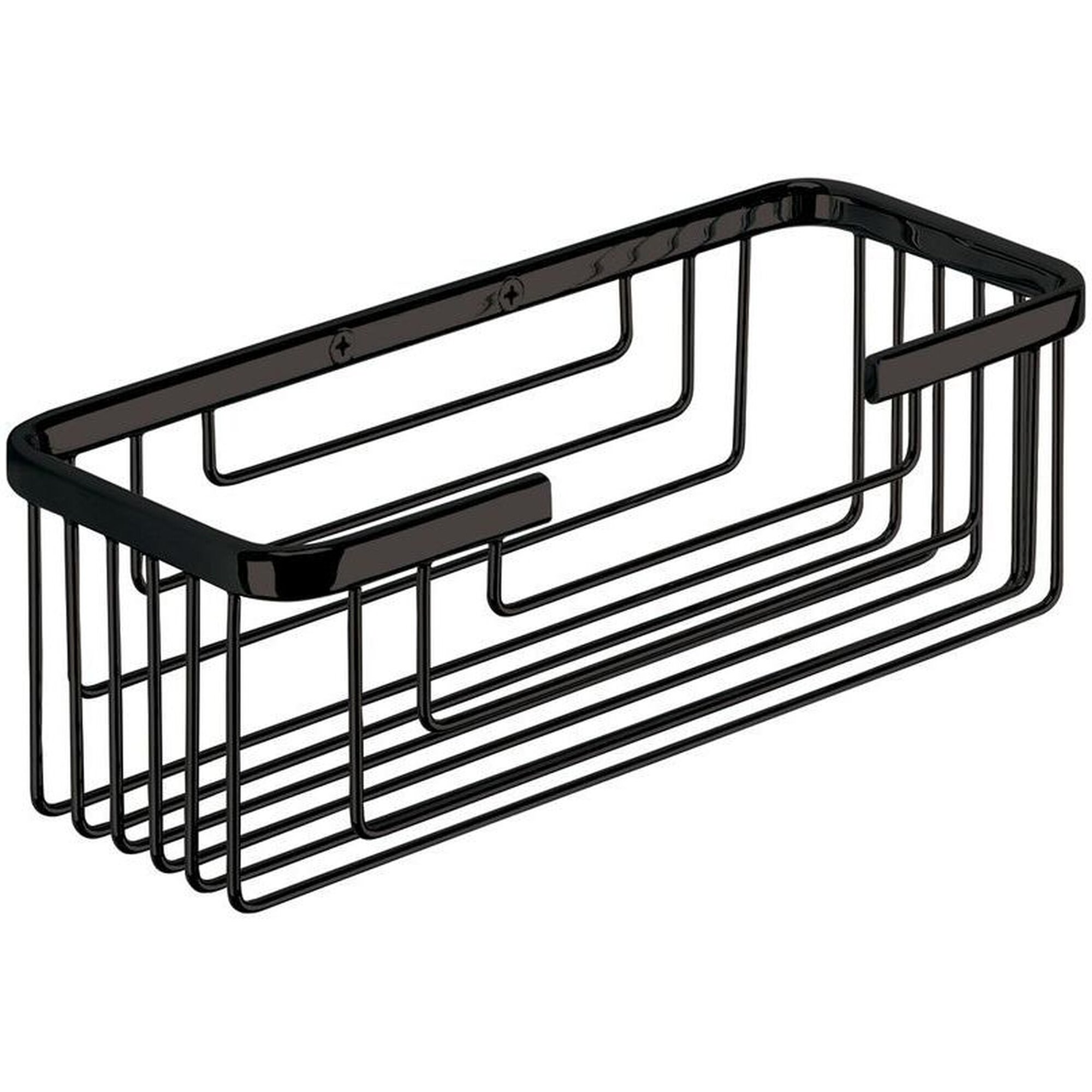 Решетка прямоугольная 1-уровневая Gedy (Геди) (25,2х10,2хh8,6), цвет черный матовый 2419(14)