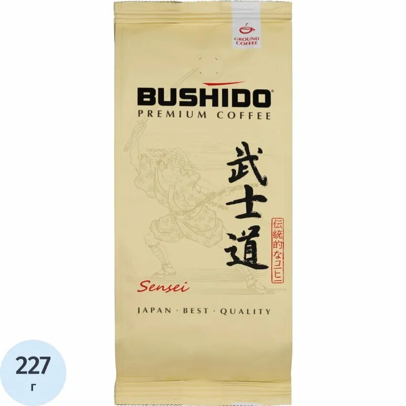 Кофе Bushido Sensei молотый, 227г пакет, 1474932