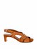 Босоножки ELENA IACHI Croc-effect buckled sandals, размер 40, коричневый