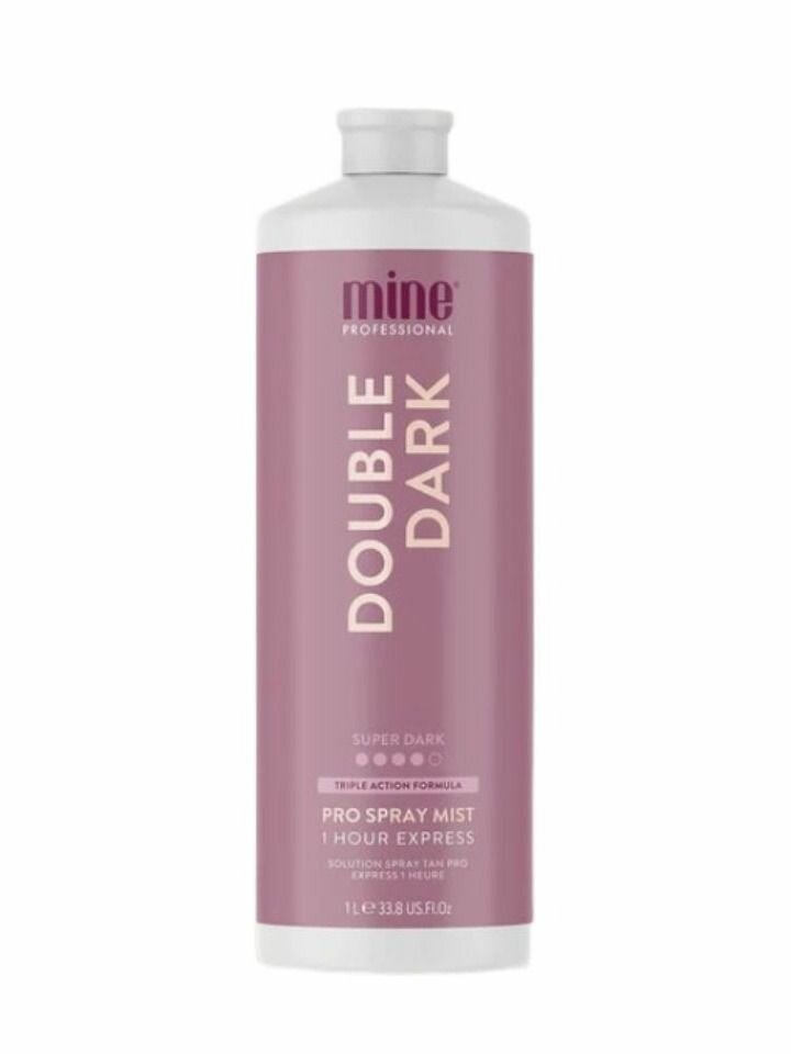 MineTan / Лосьон для моментального загара Double Dark Pro Spray Mist 14% DHA 1000 мл
