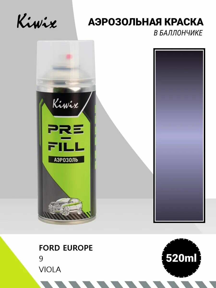 Аэрозольная краска FORD EUROPE 9 VIOLA 520мл