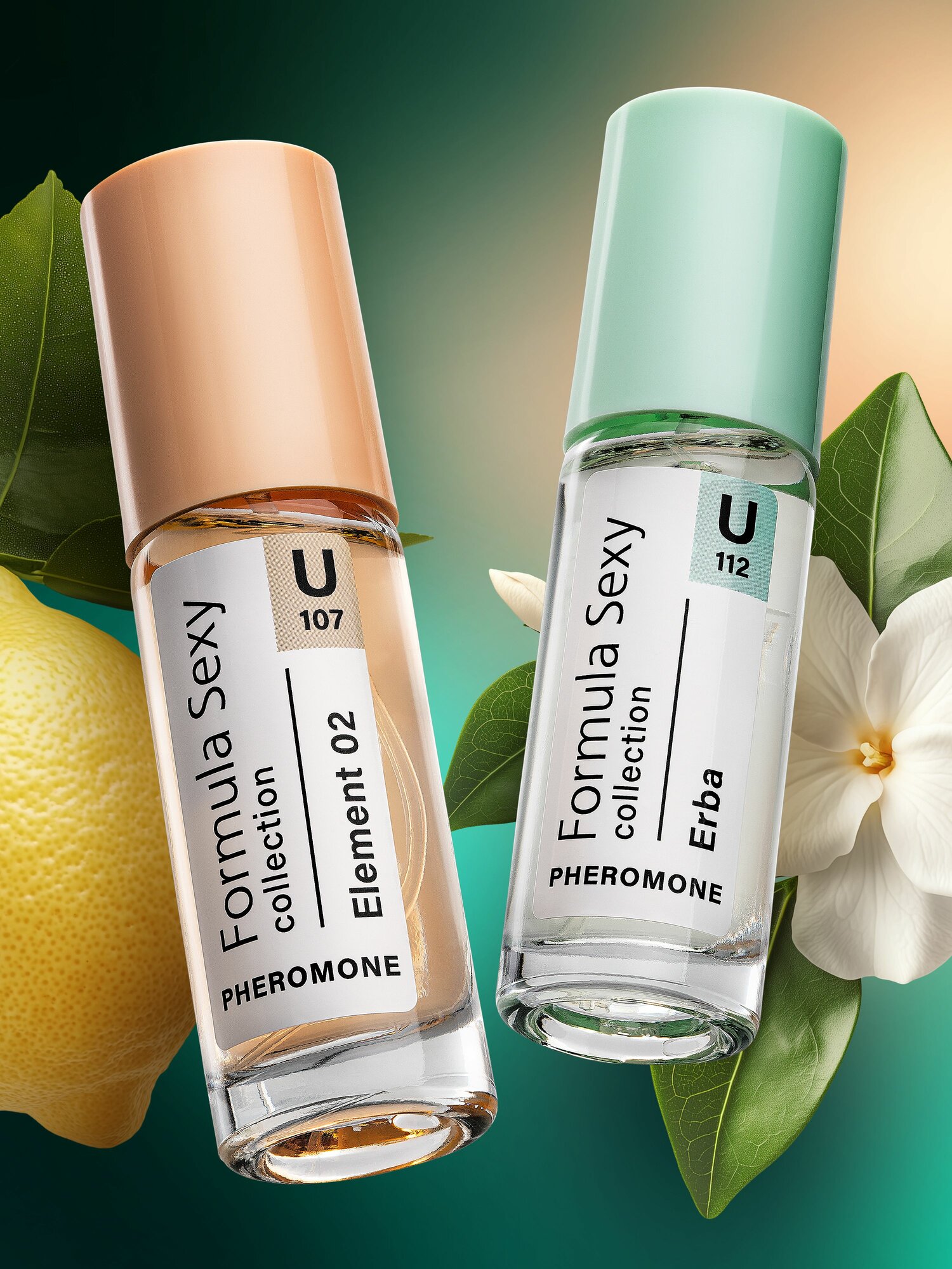 Formula Sexy набор: U107 Element 02 и U112 Erba, туалетная вода с феромонами
