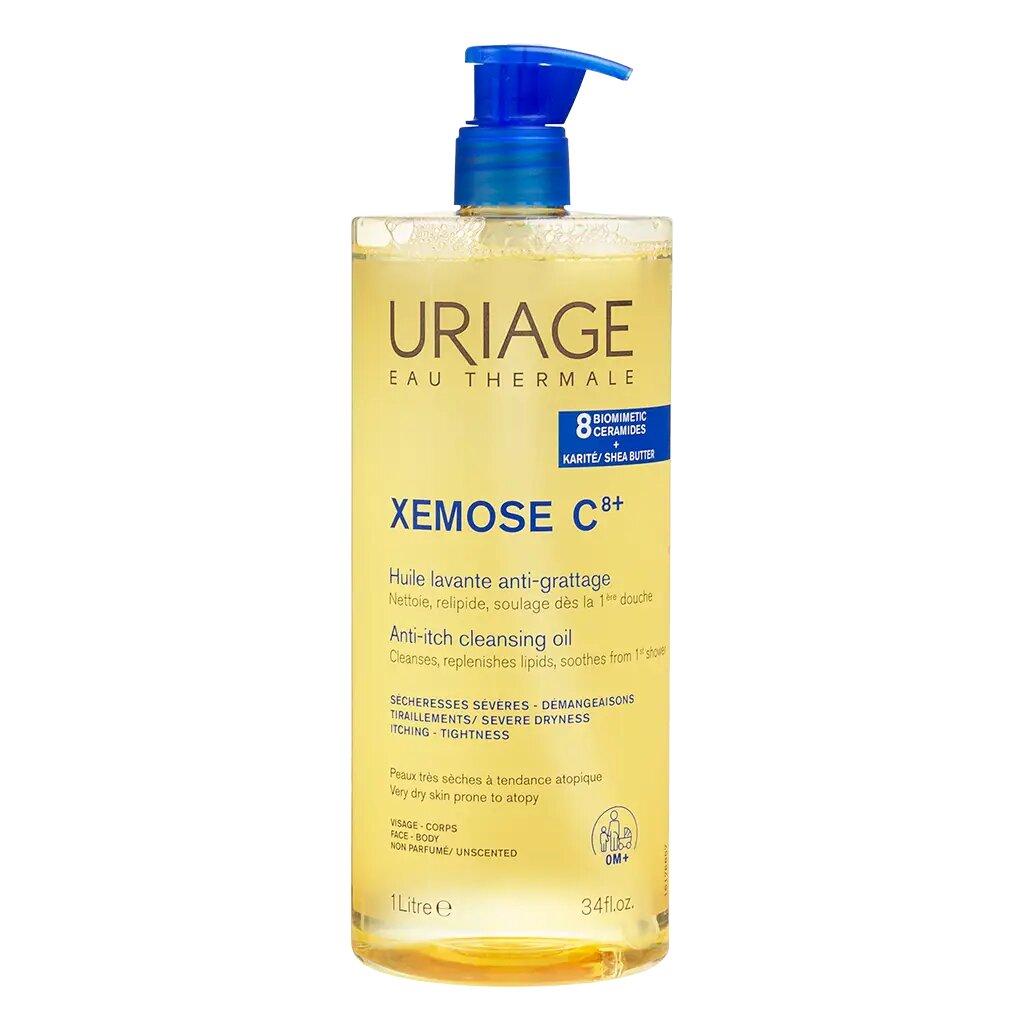 Uriage Xemose C8+ Масло очищающее успокаивающее с церамидами 1000 мл 1 шт