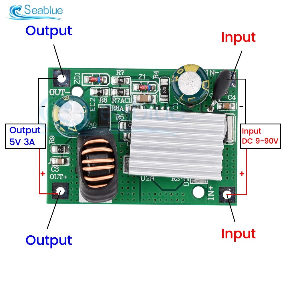 DC-DC Step Down 5V 3A, 9-90V