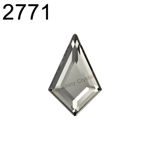 Кристаллы Swarovski SWA-2771 Серебряный, 6.4x4.2mm (4 piece), Black Diamond 215 F