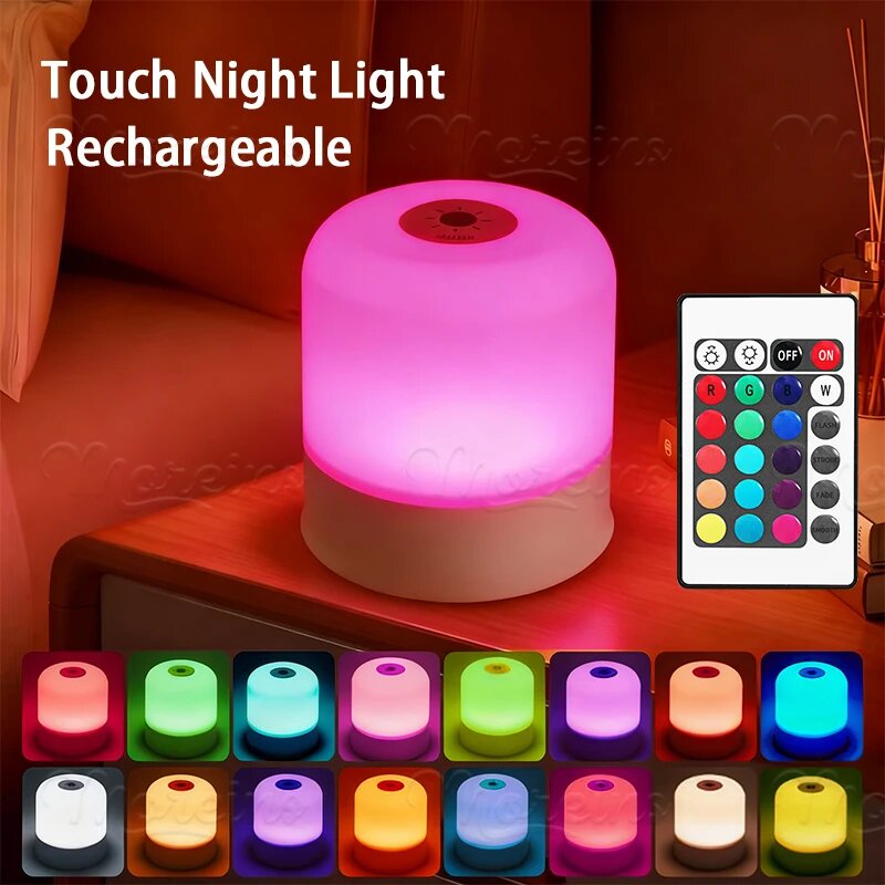 RGB ночник Moreins, Touch, Rechargeable