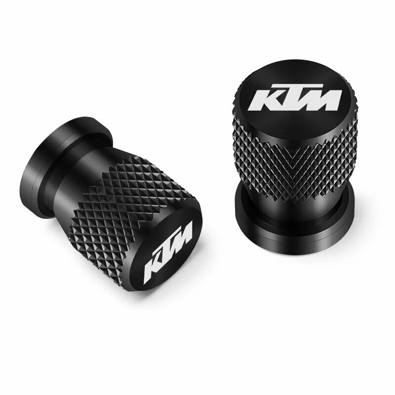 Черные колпачки для вентилей KTM, 2 шт.