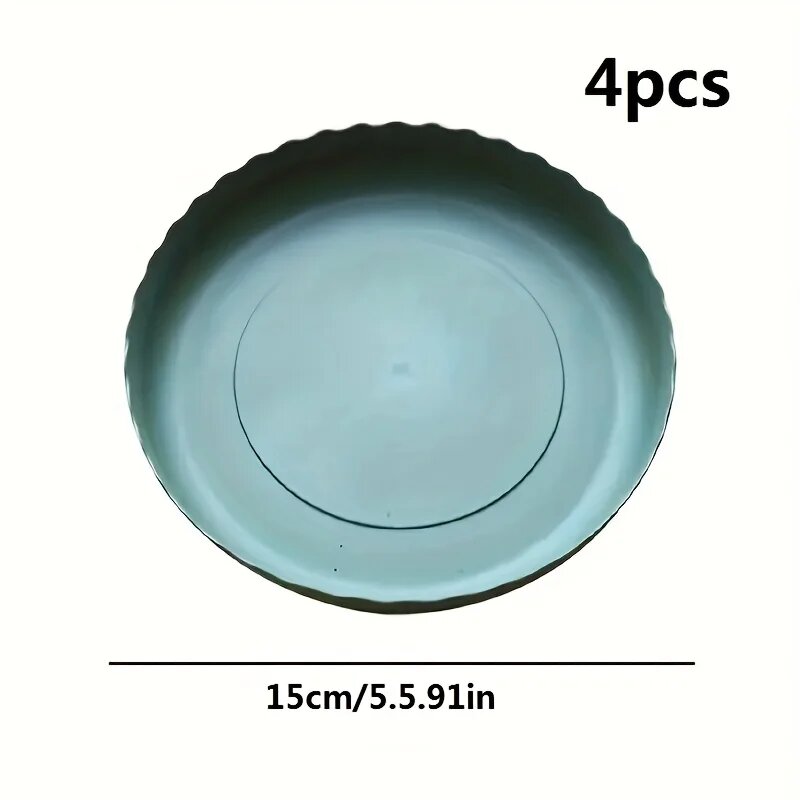 Пластиковые поддоны для горшков, green 15cm, 4 шт.
