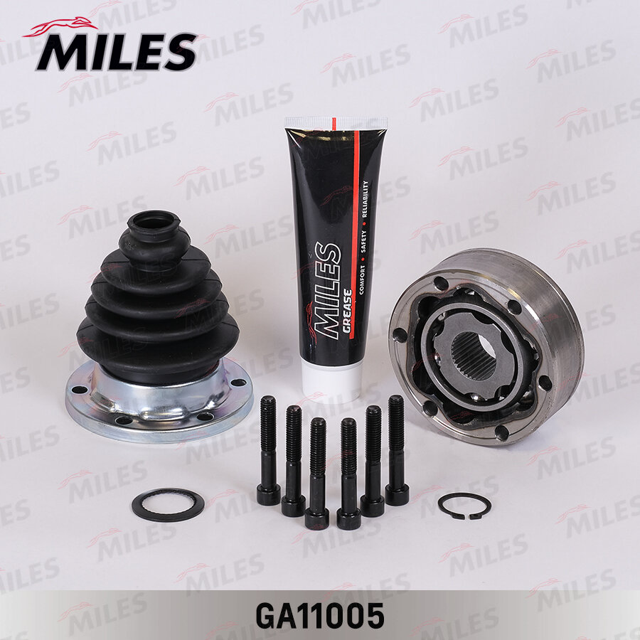 MILES ШРУС внутренний левый AUDI 80/A3/A4/VW G1/G2/G3/PASSAT/POLO седан RUS 11-/SKODA RAPID/OCTAVIA 1.6-2.9 (GKN 302261) GA11005