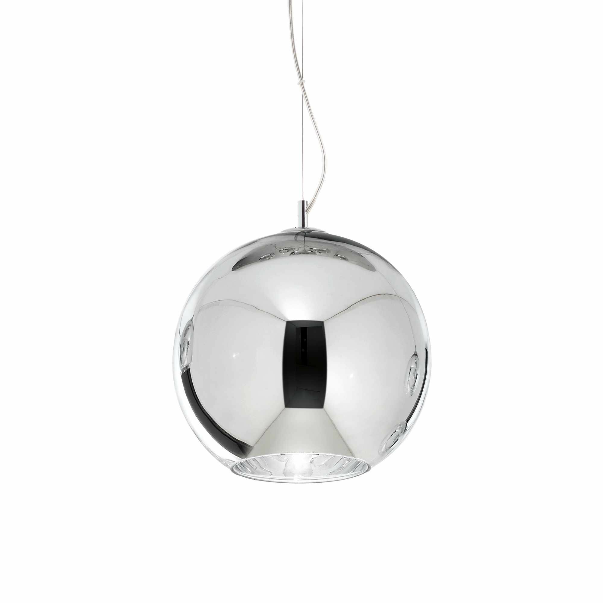 Светильник подвесной ideal lux Nemo SP1 D30 макс.1х60Вт IP20 E27 230В Хром Стекло Без лампы 250335.