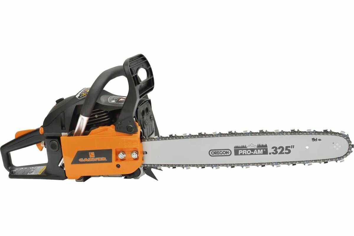 Пила бенз. CARVER RSG 258Х картон (Шина 18" Oregon 188PXBK095, Цепь Oregon 21BPX072)