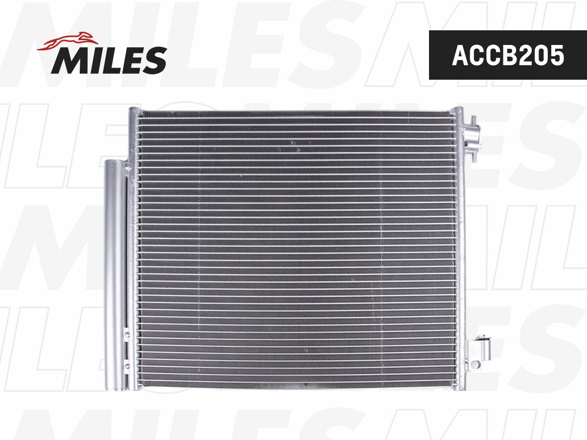 MILES Радиатор кондиционера (конденсер) для RENAULT LOGAN 1.6/1.5D / DUSTER 1.5D M/T 12-
