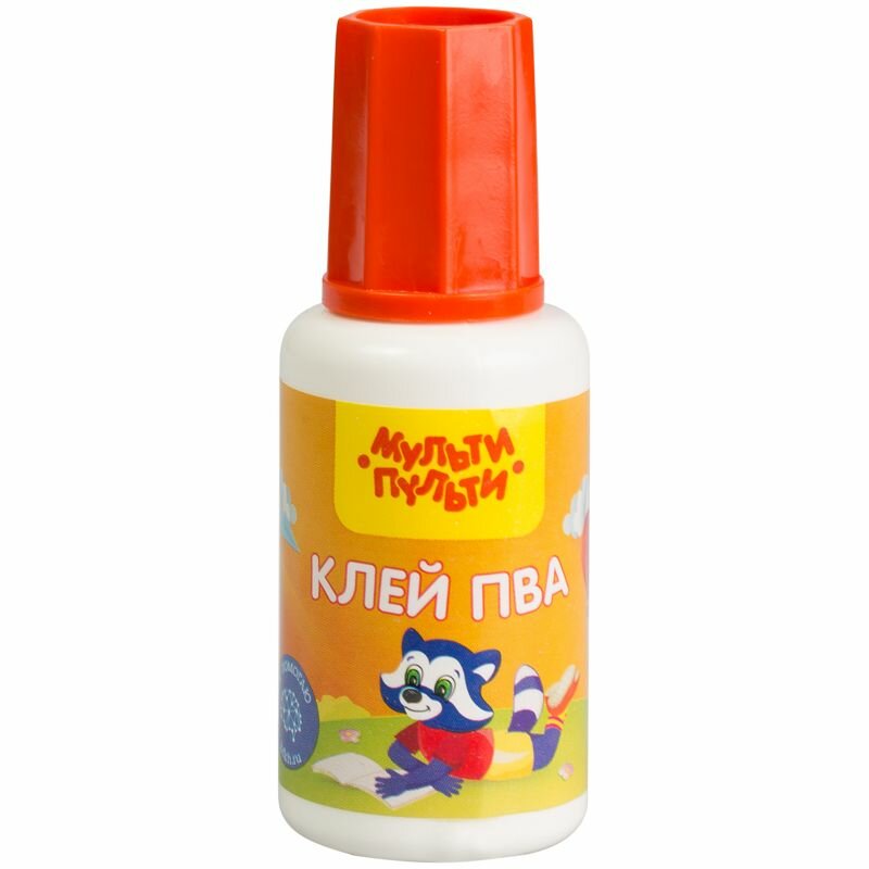 Клей ПВА Мульти-Пульти с кисточкой 20гр. (КЛ_28638)