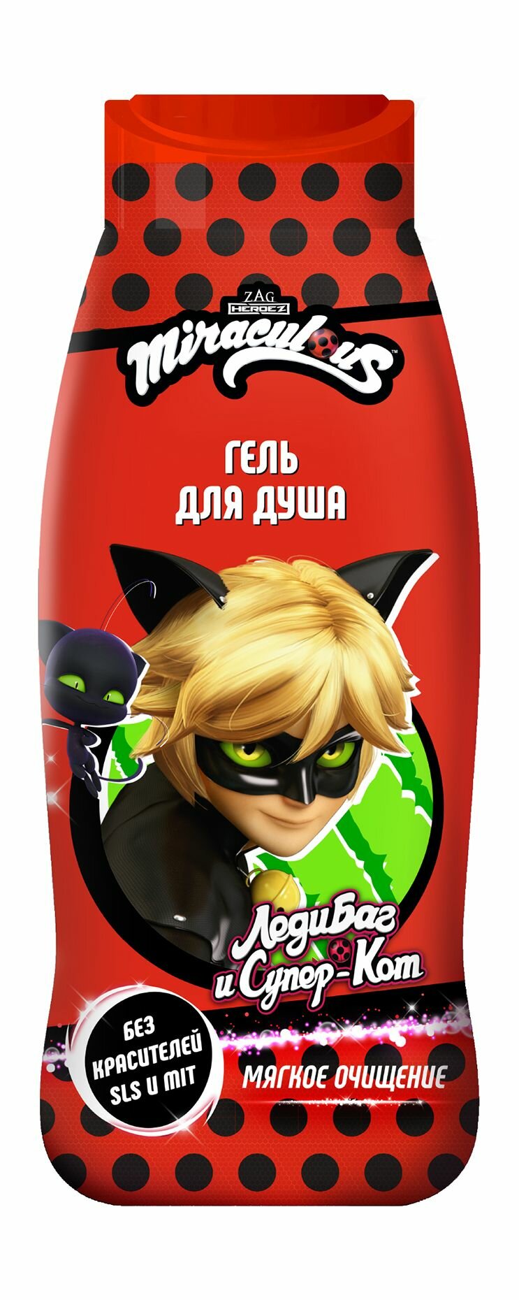 Miraculous Гель для душа детский "Супер Кот", 400 мл