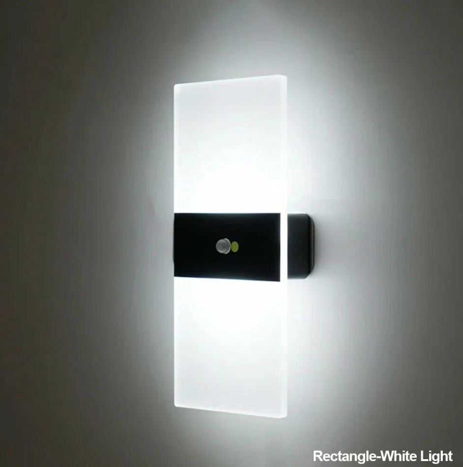 Kinbelle Беспроводные настенные светильники Rectangle-WhiteLight, Motion Sensor