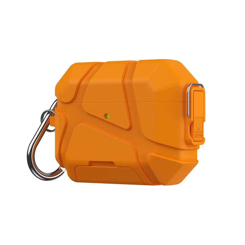 Чехол для AirPods Pro 2/AirPods 4 из пластика Оранжевый, AirPods Pro or Pro2, Orange
