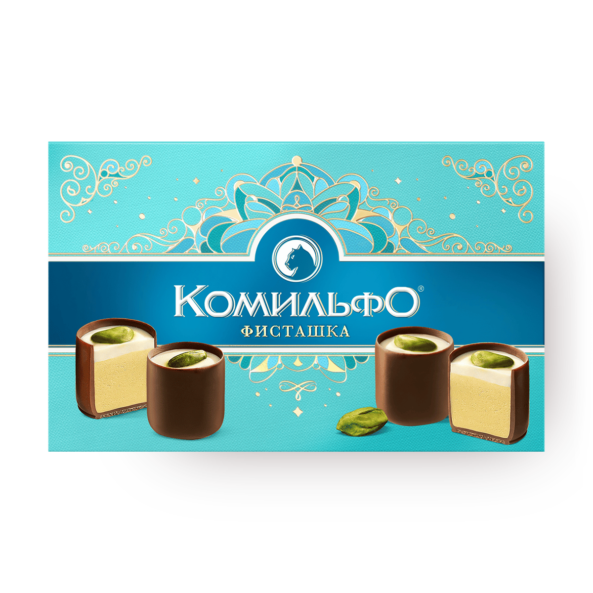 Конфеты Комильфо "Комильфо", с фисташками, шоколадные, 116 г