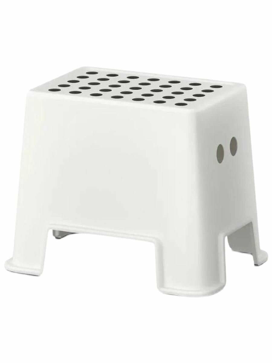 IKEA BOLMEN детский стул/подставка для ног, высота 31 см, цвет белый