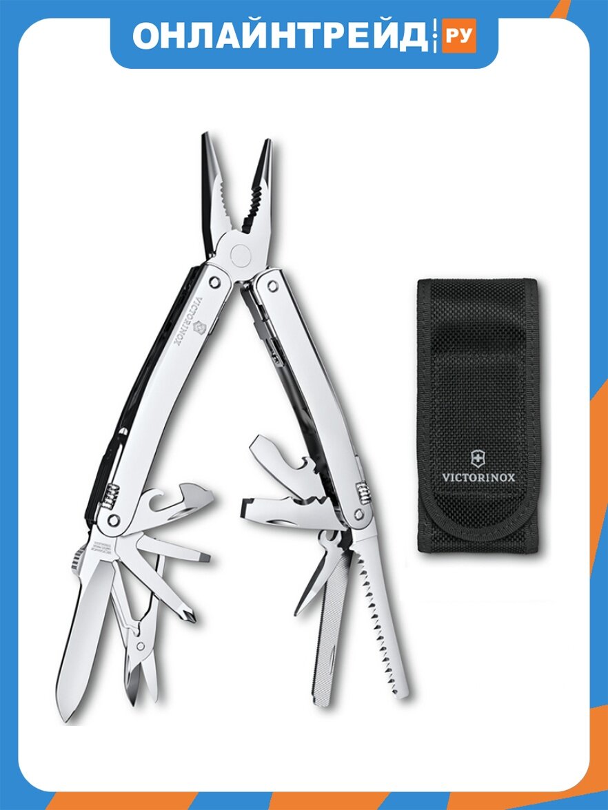 Мультитул Victorinox SwissTool Spirit MX, 105 мм, 24 функции, нейлоновый чехол