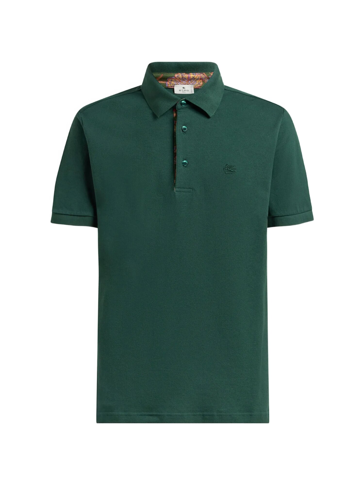 Рубашка Plain-coloured cotton polo shirt with printed details
