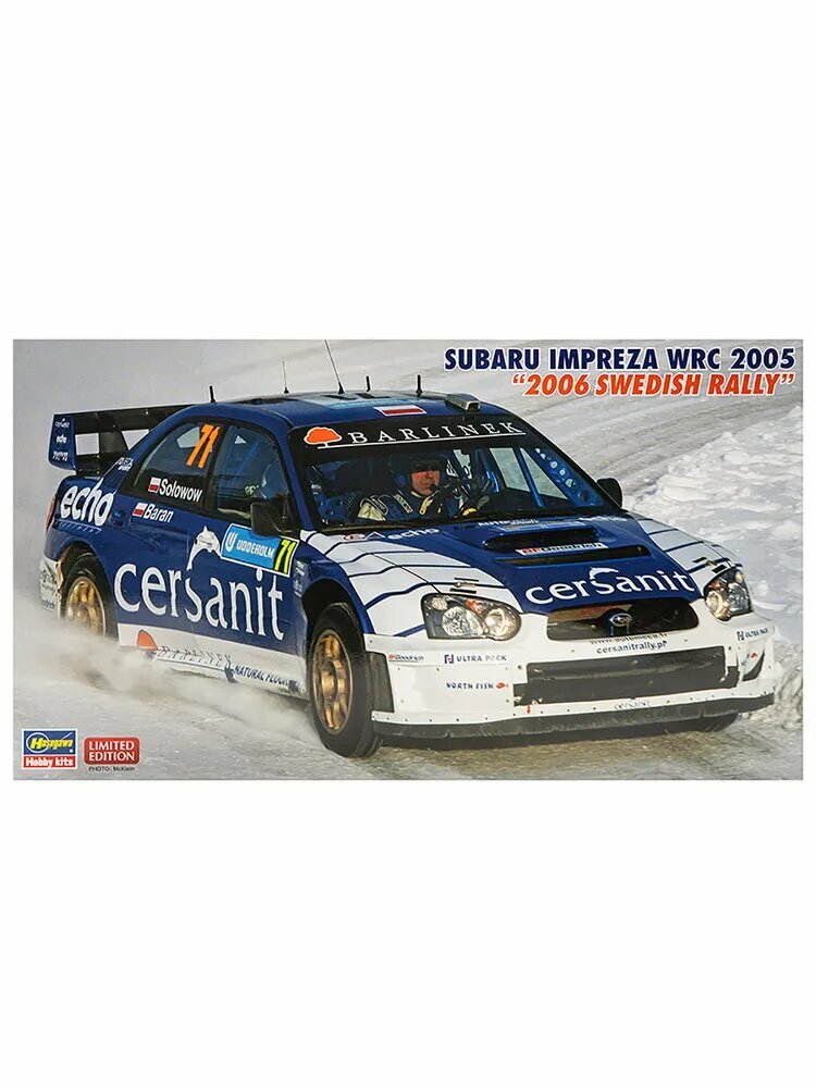20707 Автомобиль Subaru Impreza WRC 2005 "Ралли Швеции 2006" (1:24)